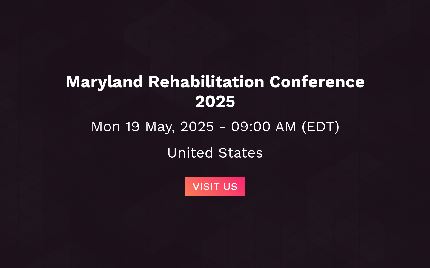 Maryland Rehabilitation Conference 2025